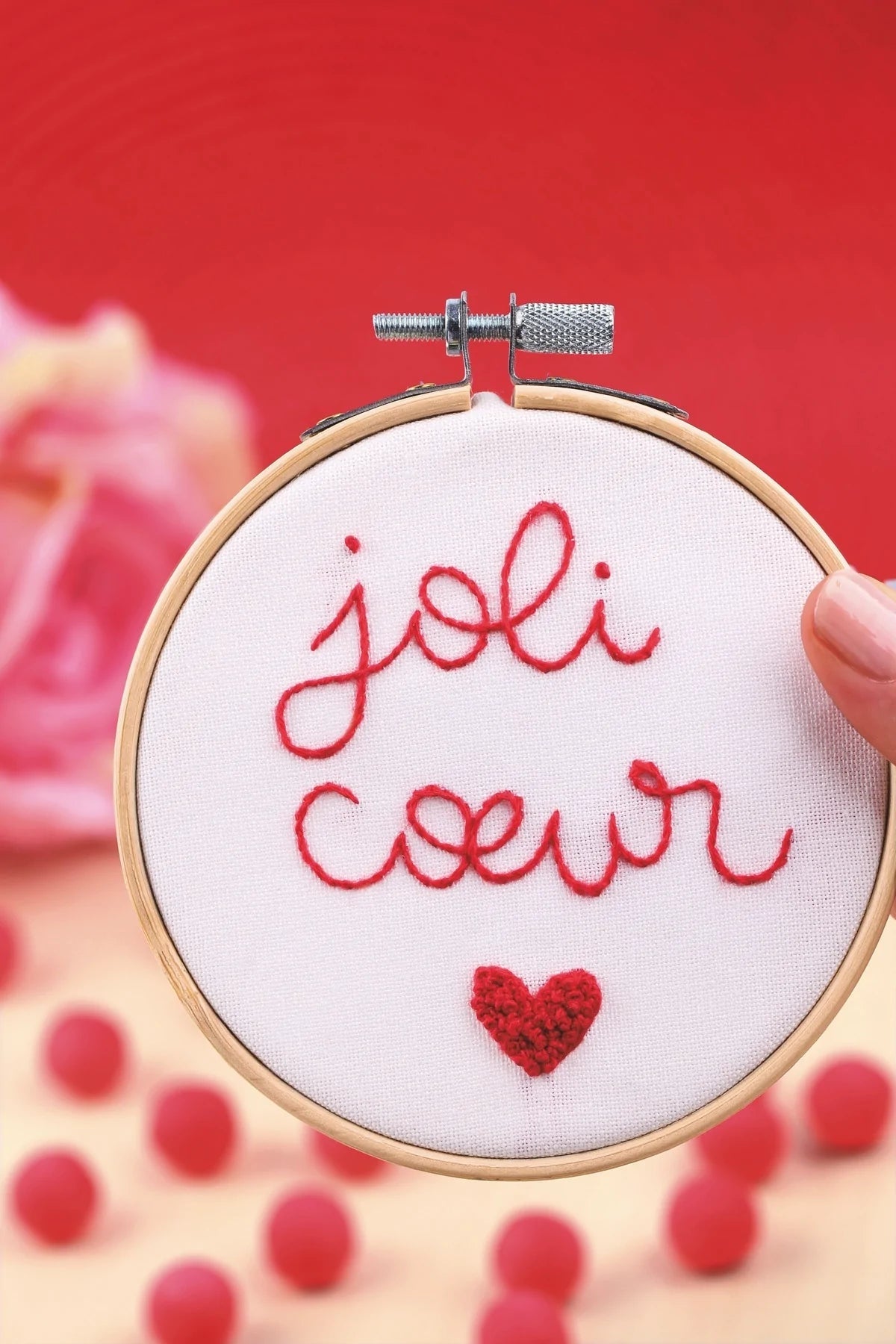 French'Kits kit broderie débutant - Joli Cœur